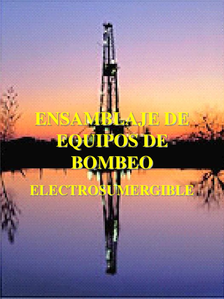 III Ensamblaje Equipos Bes | PDF | Motor eléctrico | Bomba