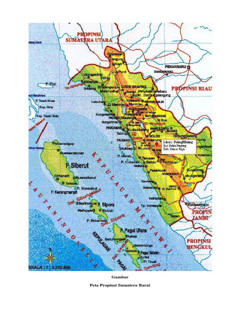Gambar Peta Propinsi Sumatera Barat | PDF