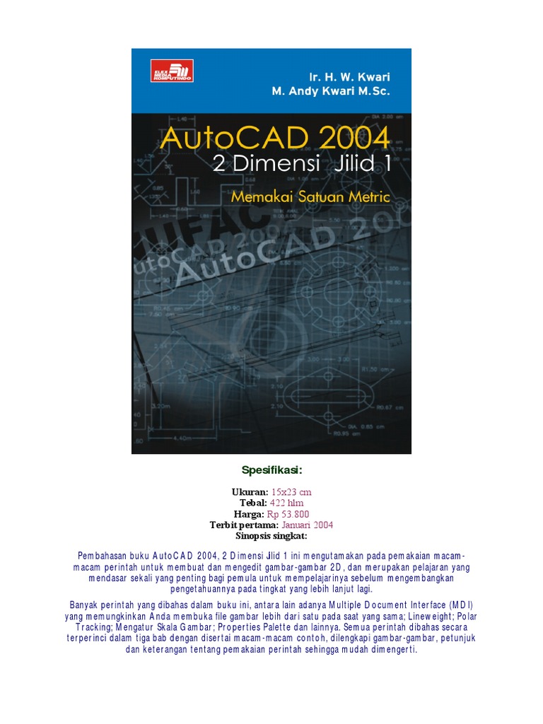 Autocad 20042 Djilid 1 | PDF