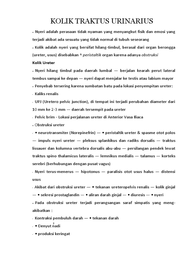 Catatan Koas Urology | PDF