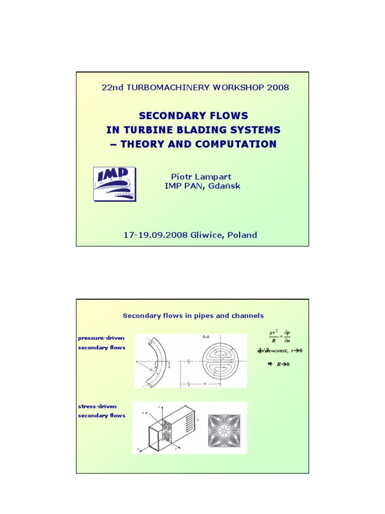 Secondary Blade Paper | PDF | Turbine | Vortices