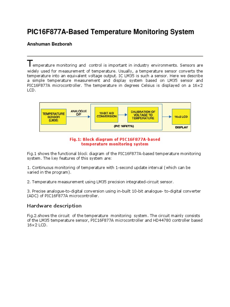 PIC16F877A | PDF | Analog To Digital Converter | Microcontroller