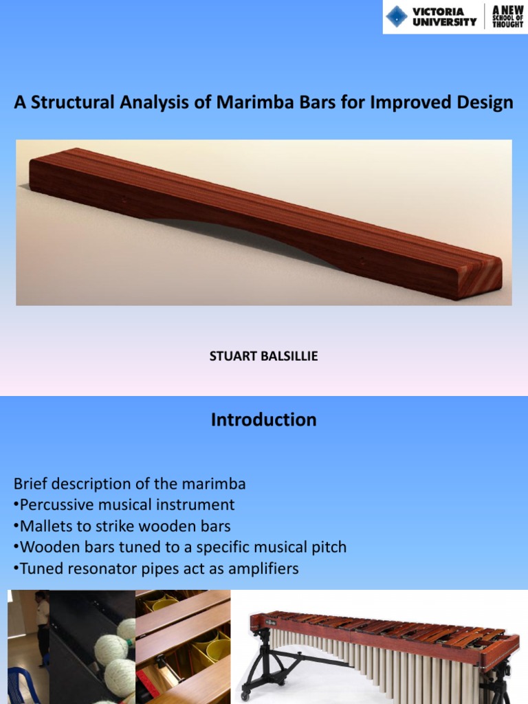Harmonic Design of Marimba Keys | PDF | Home & Garden
