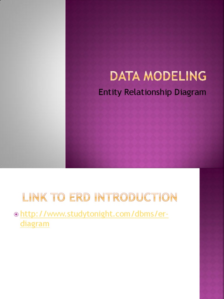 Introduction To ERD | PDF | Data Management | Conceptual Model