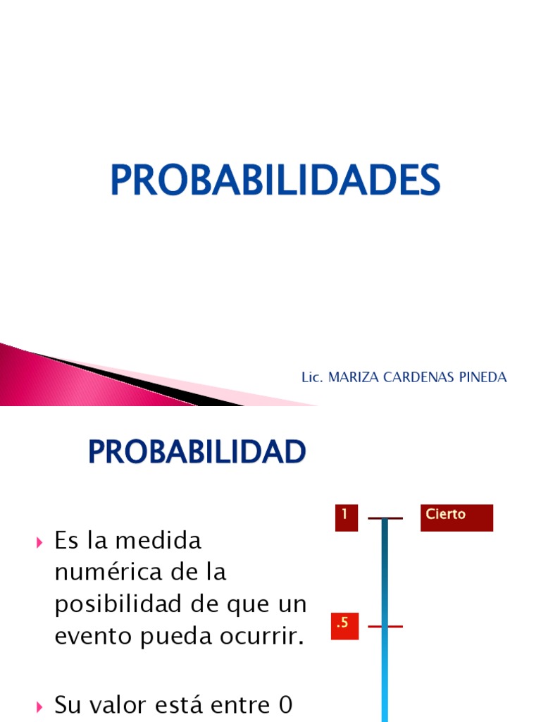 PROBABILIDADES FUNDAMENTOS | Probabilidad | Probabilidades y estadísticas