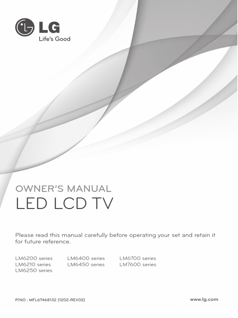 Guia de Usuario TV LG Smartv Series LM6200, LM6400, LM6700 Y LM7600 ...