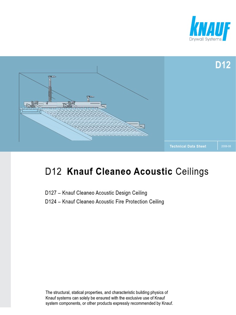 Knauf D12 System | PDF | Wool | Screw