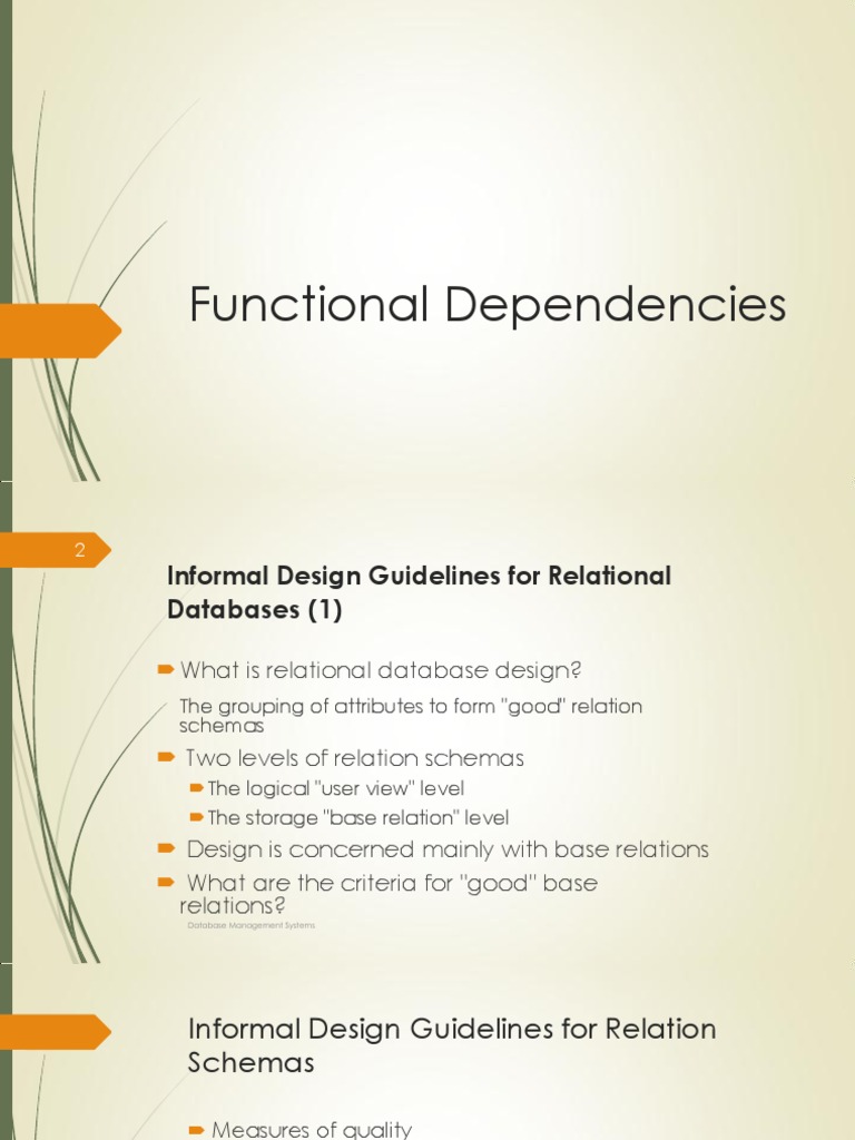 13 - Functional Dependencies | PDF | Relational Database | Scientific ...