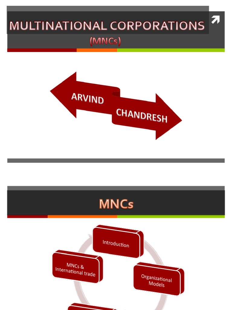 a Multinational Corporation (MNC) Or | Multinational Corporation | Exports