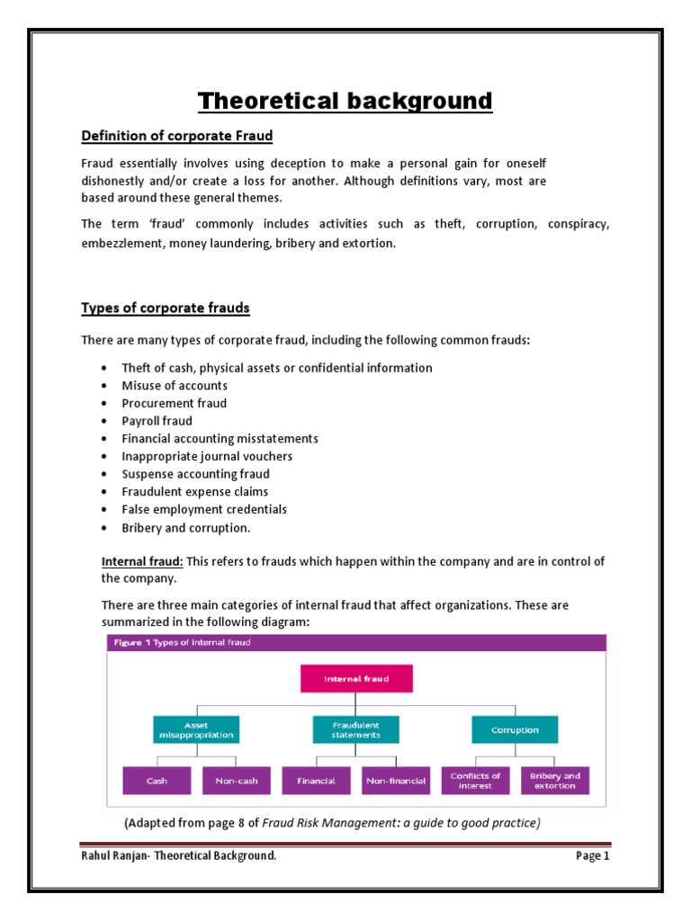 Theoretical Background | Fraud | Risk | Free 30-day Trial | Scribd