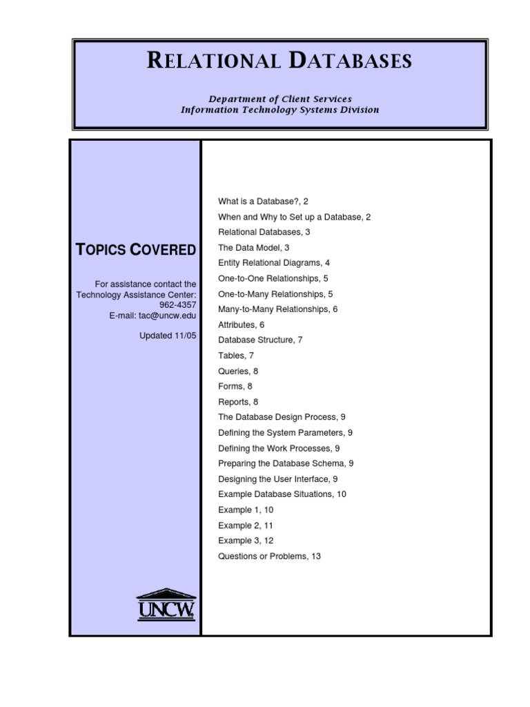 Relational Databases | PDF | Relational Database | Data Model