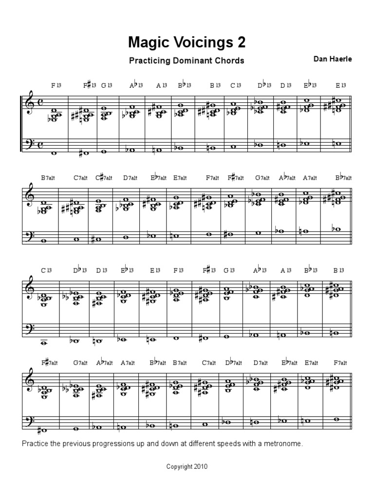 Magic Voicings 2 | PDF | Chord (Music) | Elements Of Music