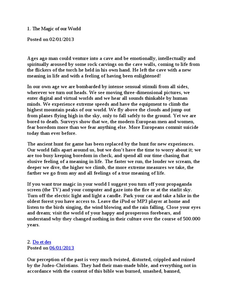 Varg Vikernes - Thulean Perspective | PDF | Hygiene | Vaccines