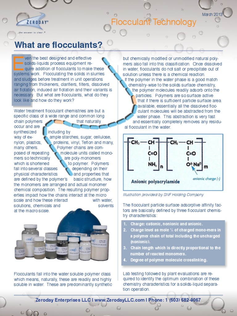 Flocculant Structure Blog PDF | PDF | Polymers | Ion
