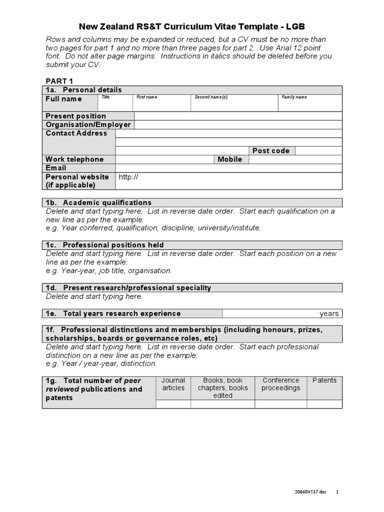 Forms Lottery LHR RS&TCVTemplate | PDF | Scholarly Communication ...