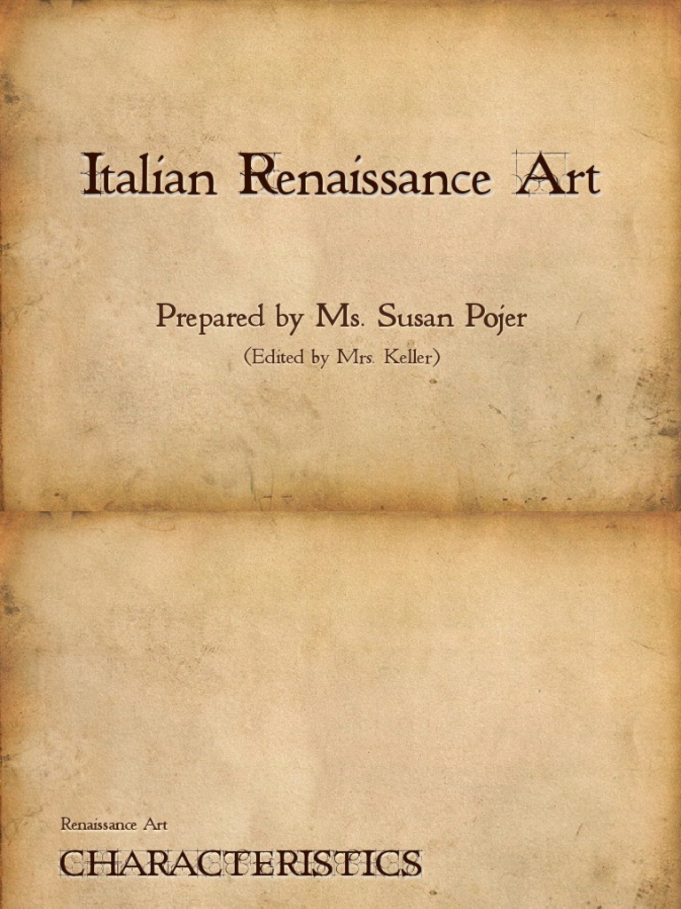 Italian Renaissance Art: Prepared by Ms. Susan Pojer | PDF | Raphael ...