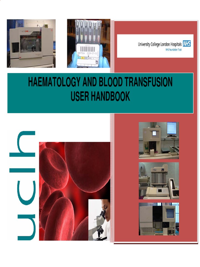 Haematology and Blood Transfusion User Handbook | PDF | Blood ...