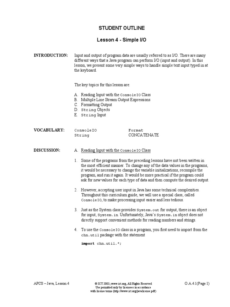 Lesson 4 Pdf String Computer Science Integer Computer Science