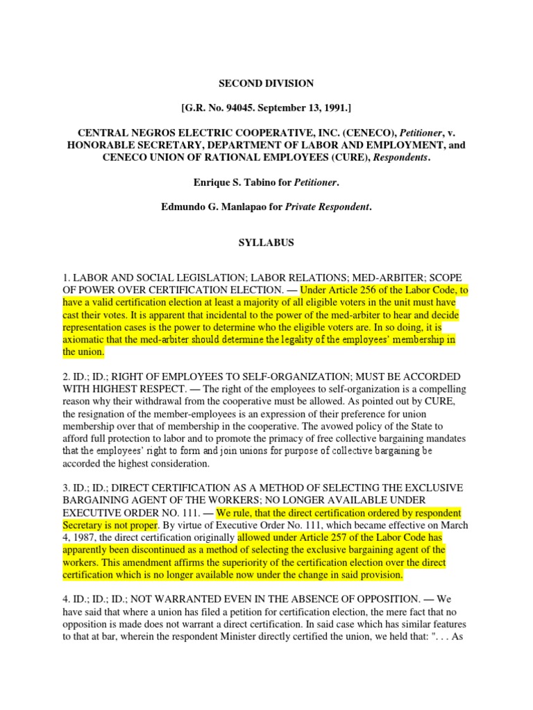 Labor Law Cases | PDF | Unfair Labor Practice | Trade Union