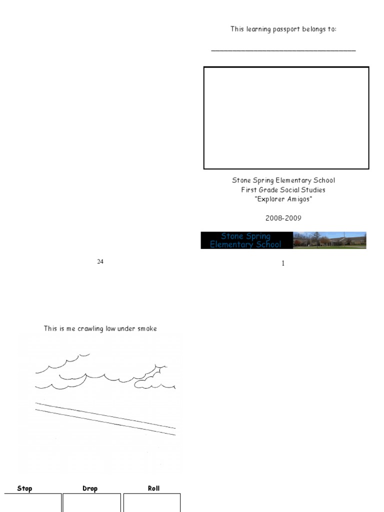 First Grade Social Studies Passport | PDF