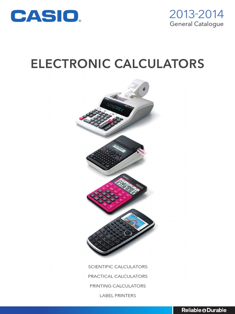 Electronic Calculators: General Catalogue | Download Free PDF ...