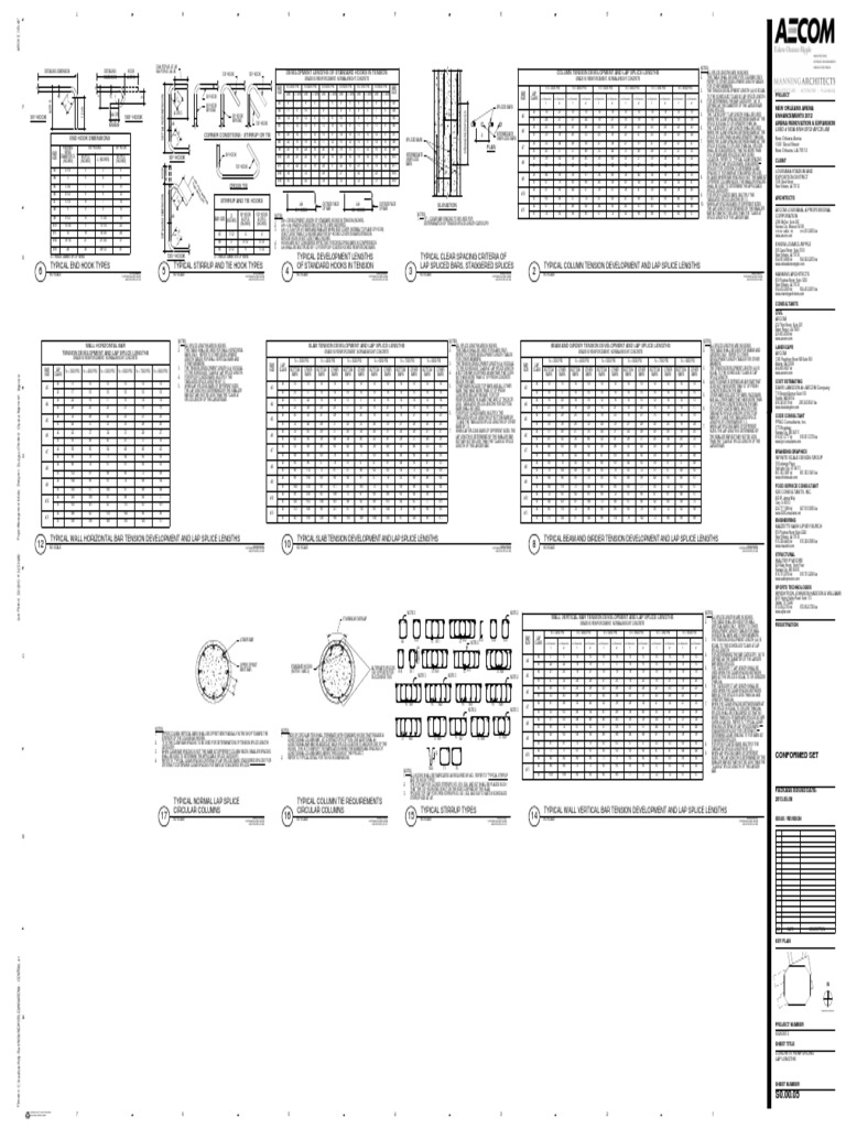 s0!00!05 - Concrete Reinforcing Lap Lengths | PDF | Beam (Structure ...