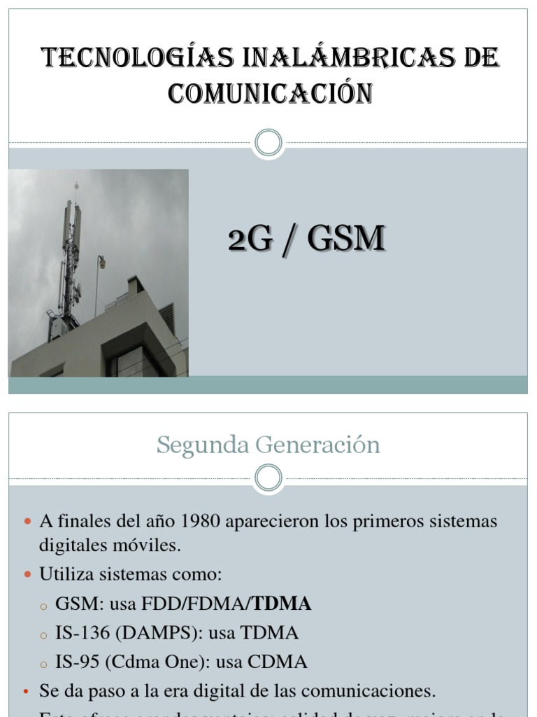 2G GSM | PDF | Gsm | Radio definida por software