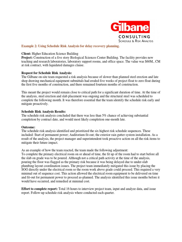 Schedule Analysis Report PDF | PDF | Science & Mathematics | Computers