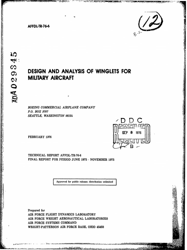 Boeing Wing Let | PDF | Drag (Physics) | Bending
