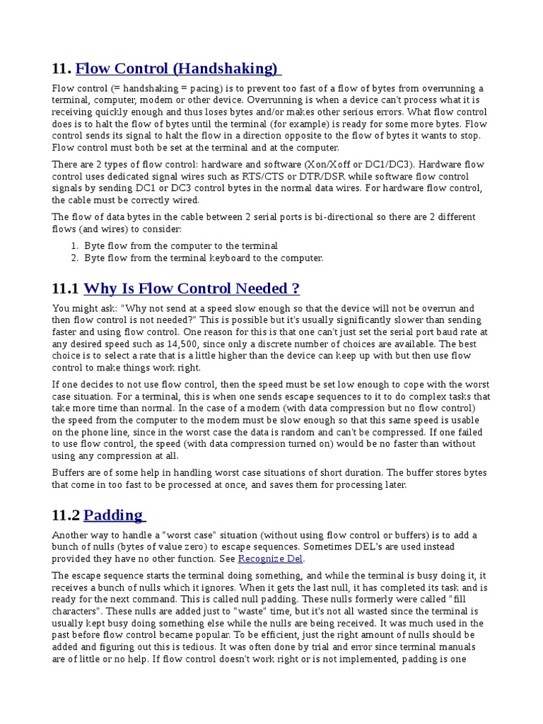 Flow Control (Handshaking) : Recognize Del | Download Free PDF ...