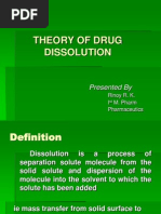 Theories of Dissolution | PDF | Solvation | Solubility
