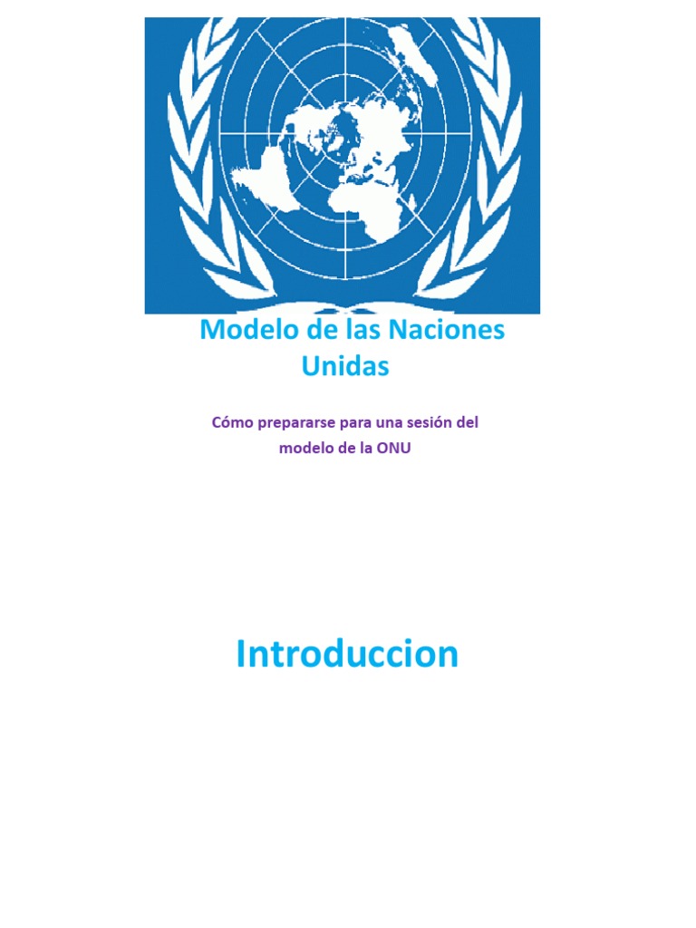 Como Prepararse para Modelo de Naciones Unidas. | PDF | Naciones Unidas ...