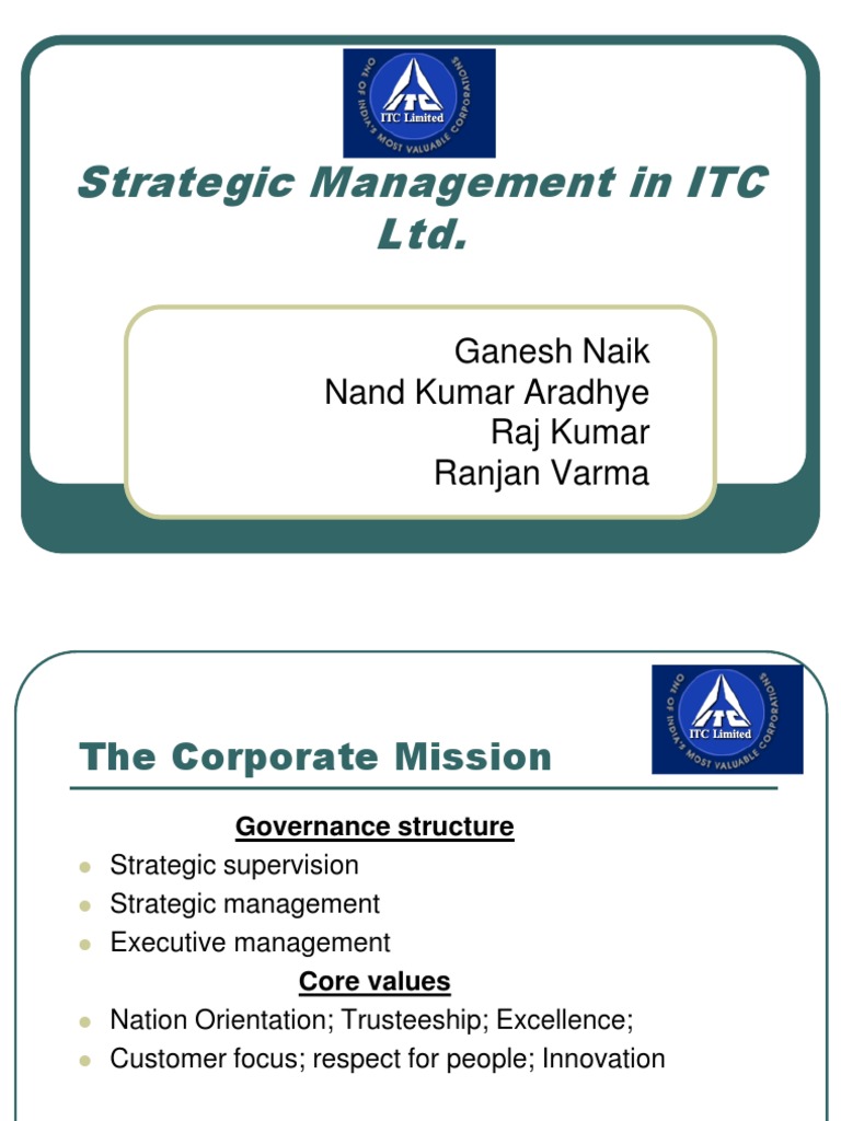 Strategic Management Overview of ITC Ltd. | PDF | Business