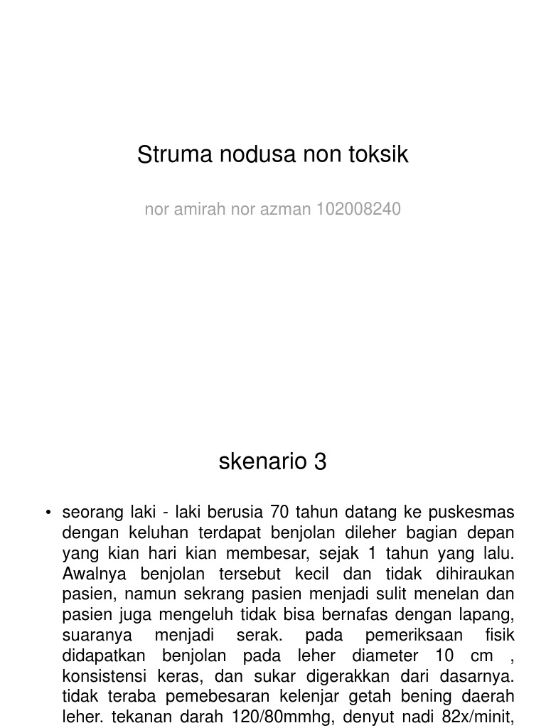 Struma Nodusa Non Toksik | PDF