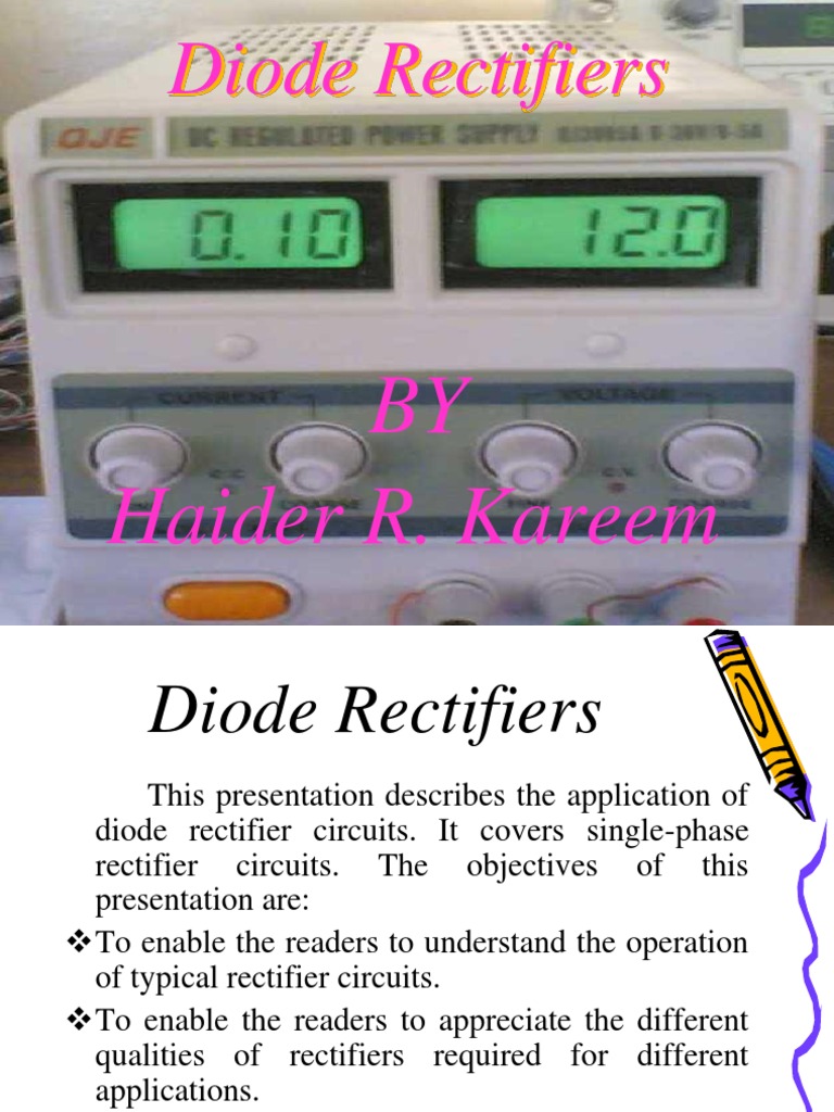 Diode Rectifiers | PDF | Rectifier | Manufactured Goods