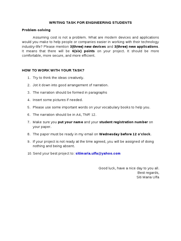 Engineering Project Writing Guidelines | PDF