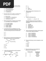 ACS Practice Test 1 | PDF | Chemical Equilibrium | Chemical Reactions