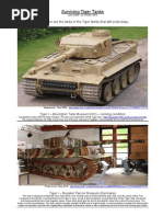 Surviving Tiger Tanks and Restorations | PDF | Tiger I | Combat Vehicles