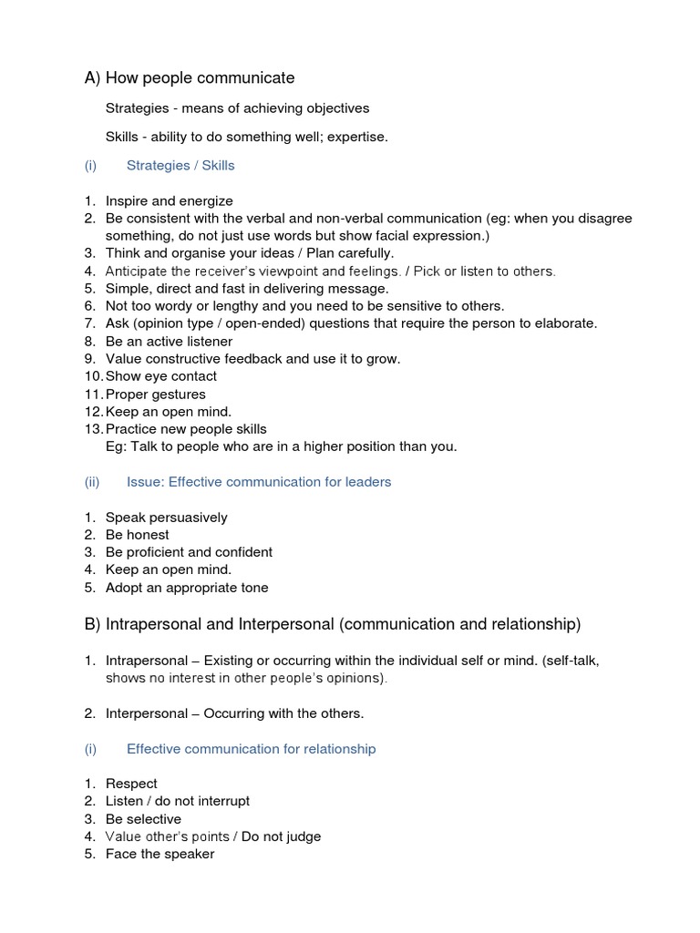 Effective Communication Strategies | PDF
