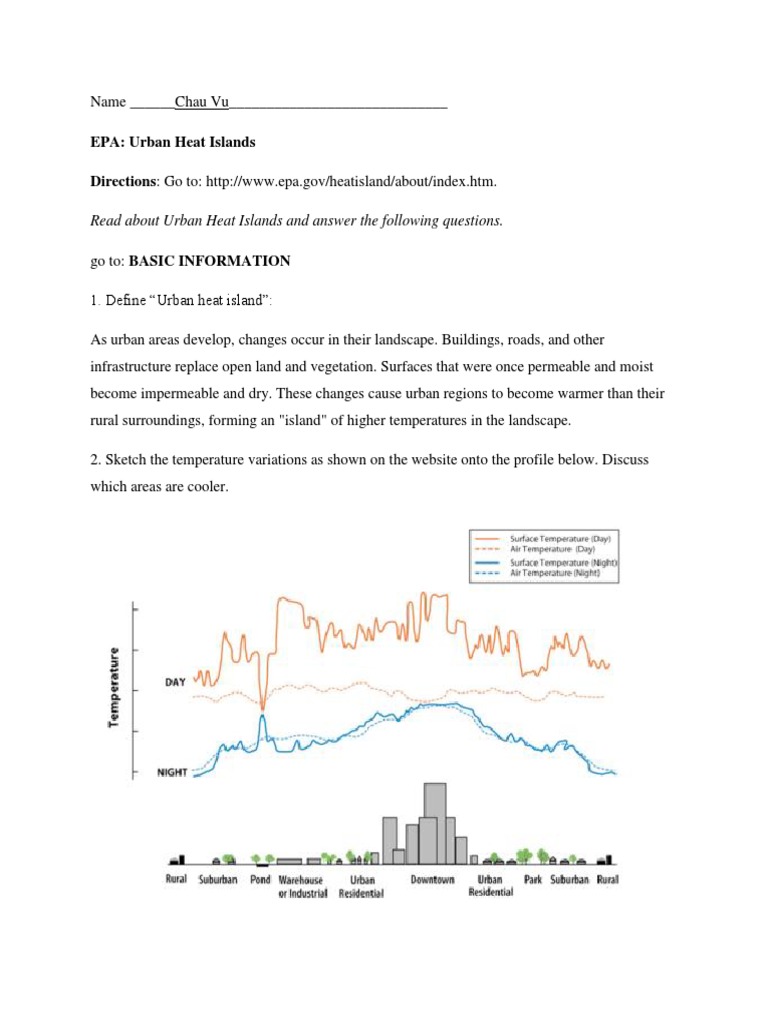 EPA: Urban Heat Islands Directions: Go To: HTTP://WWW - Epa.gov ...