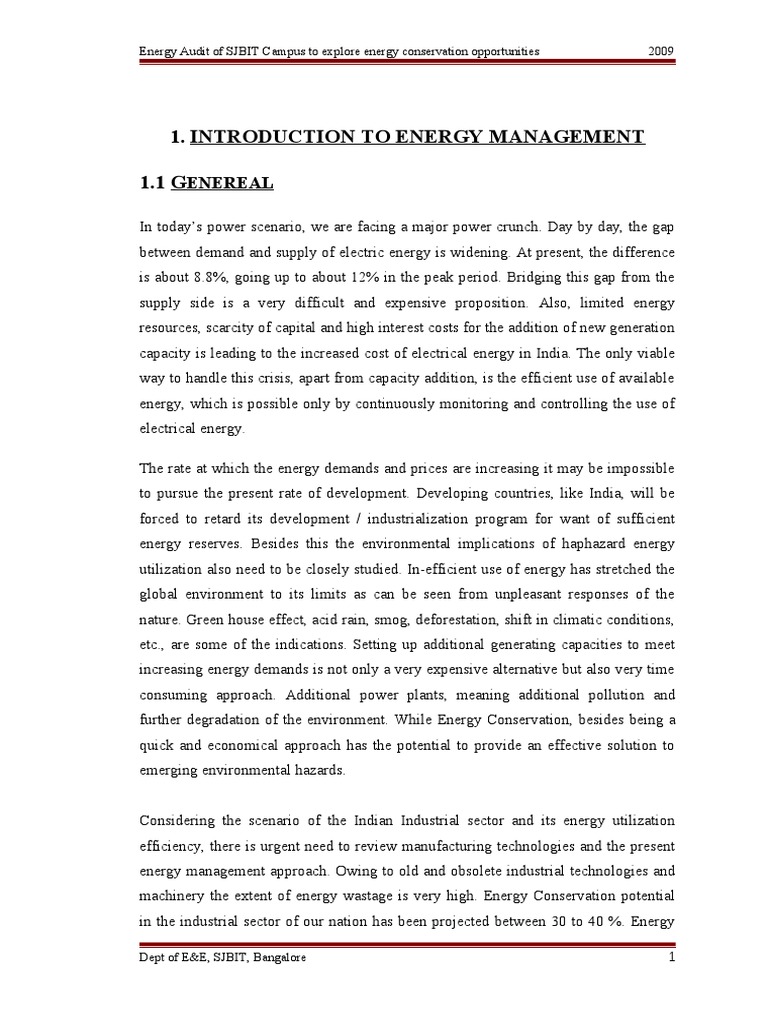 Energy Audit Case Study | PDF | Efficient Energy Use | Energy Management