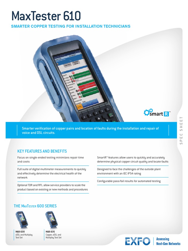 Maxtester 610: Smarter Copper Testing For Installation Technicians ...