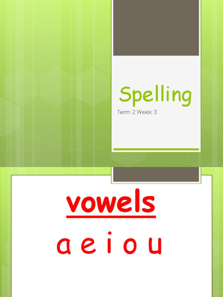 Spelling Guide: Vowels, Consonants, Blends | PDF