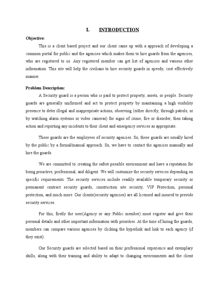 Z Security Services Pdf Security Guard Hyperlink