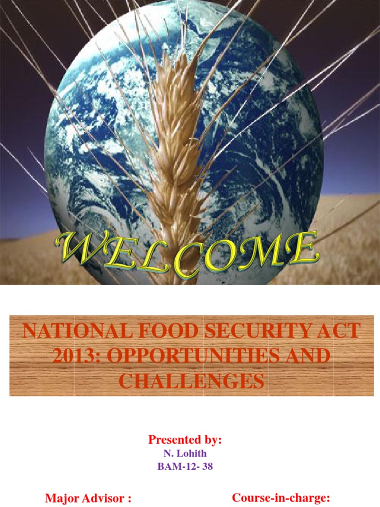 National Food Security Act 2013 Overview | PDF | Food Security | Cereals