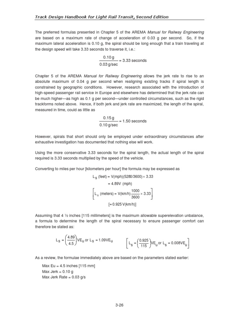 Light Rail Transit Track Design Guide | PDF | Light Rail | Rail Transport