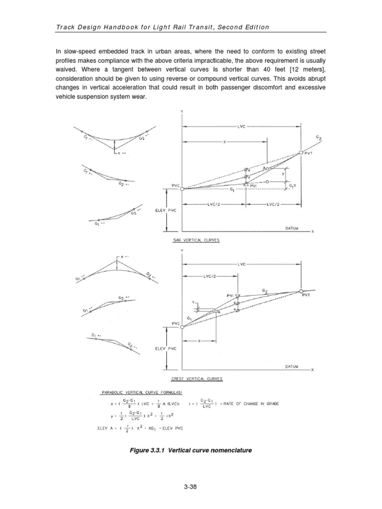 Light Rail Track Design Guide | PDF | Track (Rail Transport) | Curvature