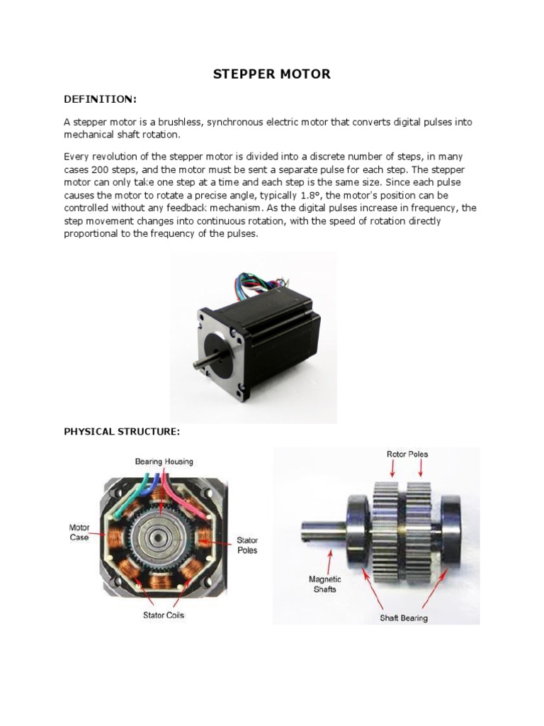 Stepper Motor Report | PDF | Electromagnetism | Electrical Engineering