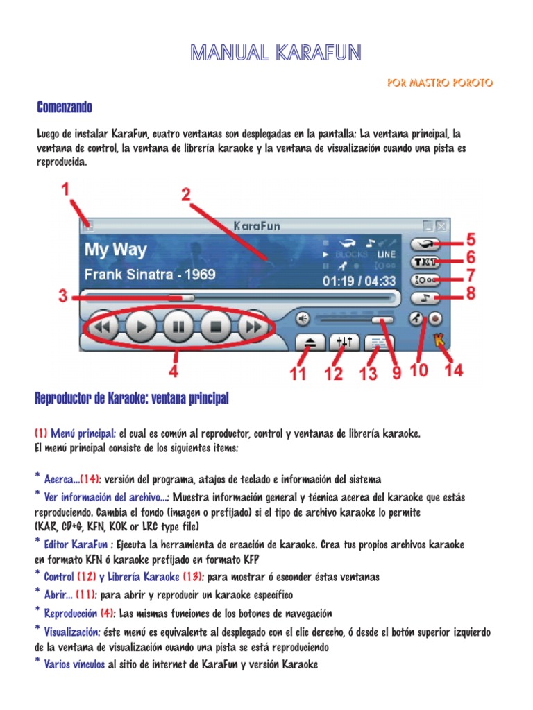 Manual Karafun | PDF | Ventana (informática) | Archivo de computadora