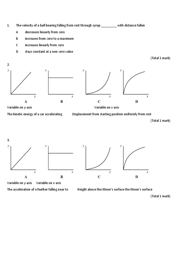 Mock U1 Edexcel PDF | PDF | Velocity | Force